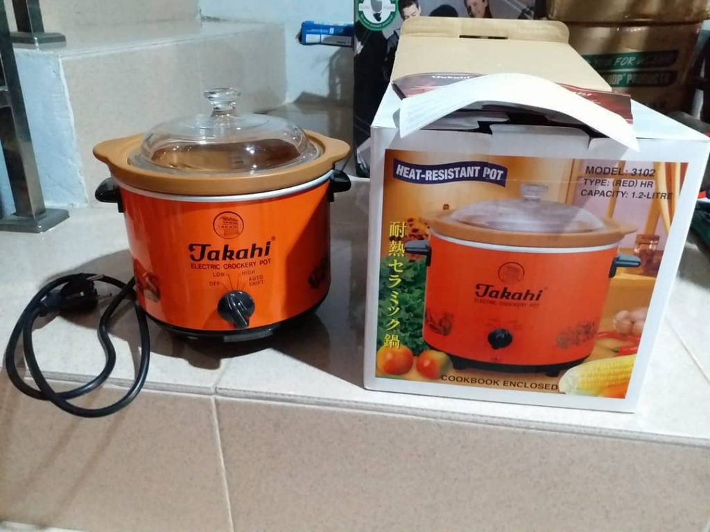 TAKAHI 3102(R) Electric Crockery Pot (Red) HR, 1.2-Litre – Tolay ...